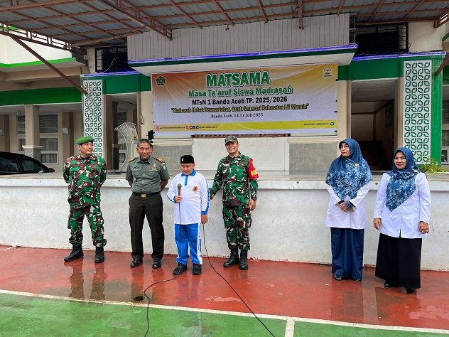 Koramil Kuta Alam Beri Materi PBB yang Memukau di MATSAMA MTsN 1 Model ...